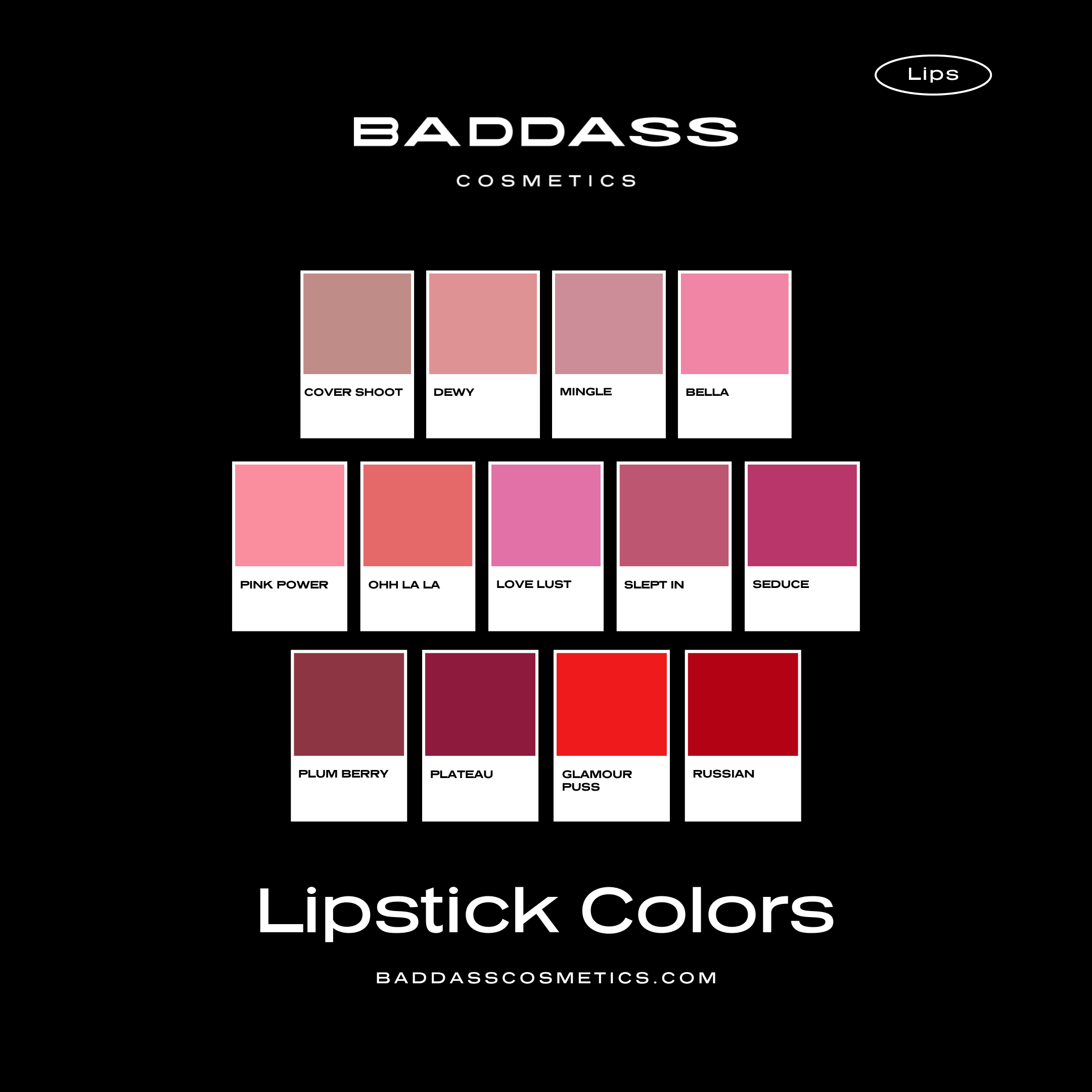 Baddass Lipstick – Baddass Cosmetics