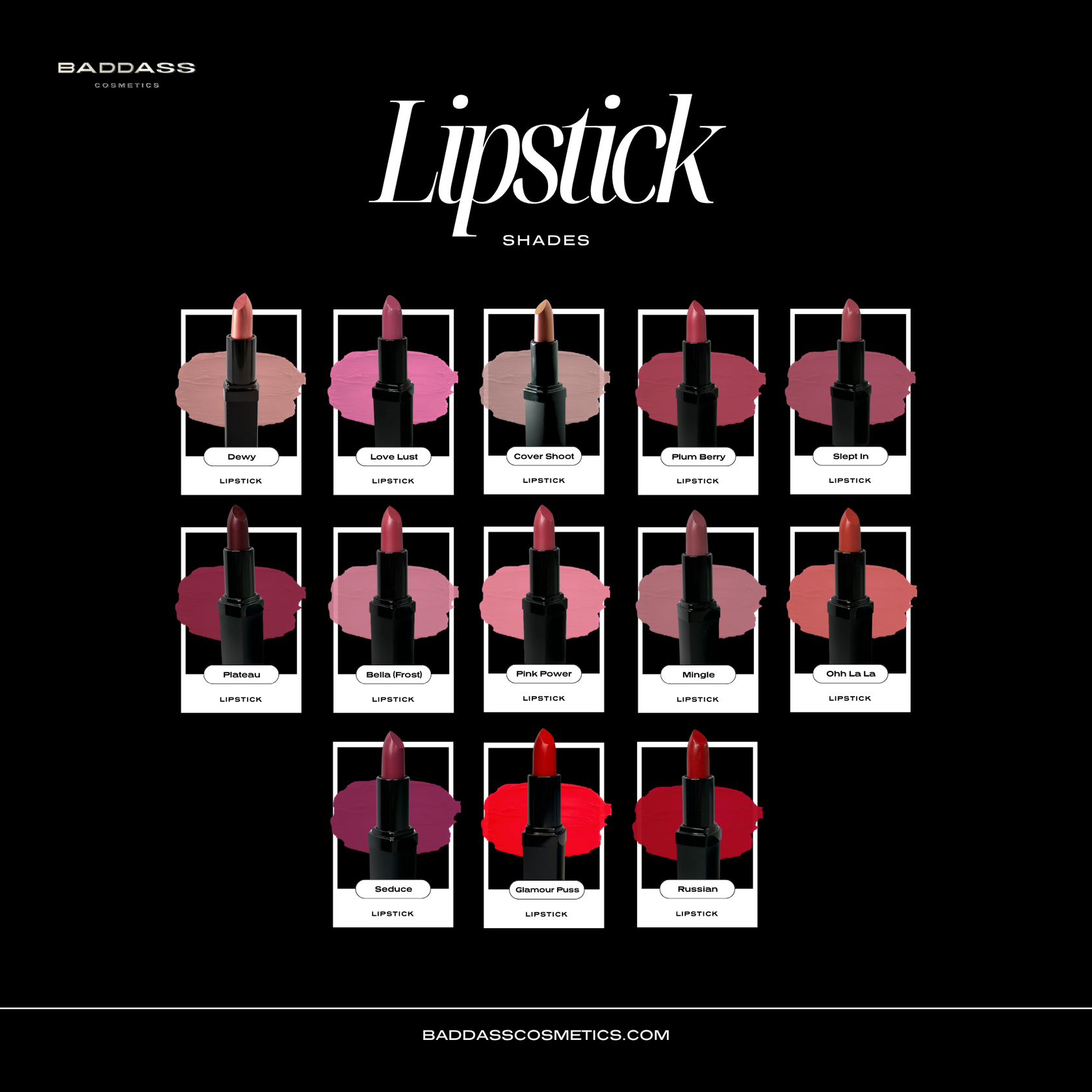 Baddass Lipstick – Baddass Cosmetics